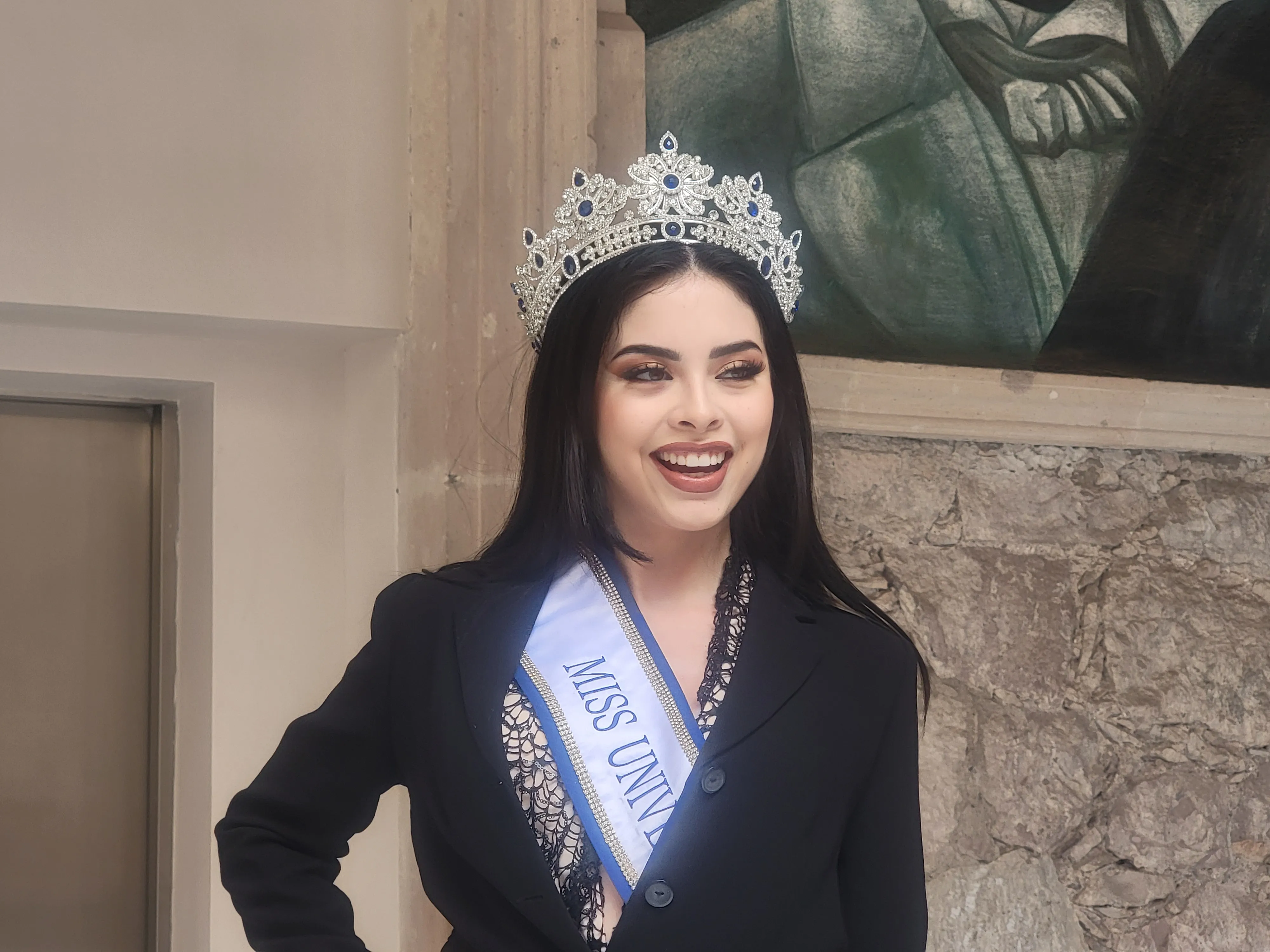 Nadia Rivas Sánchez, candidata a Miss Universo México, visita Palacio ...
