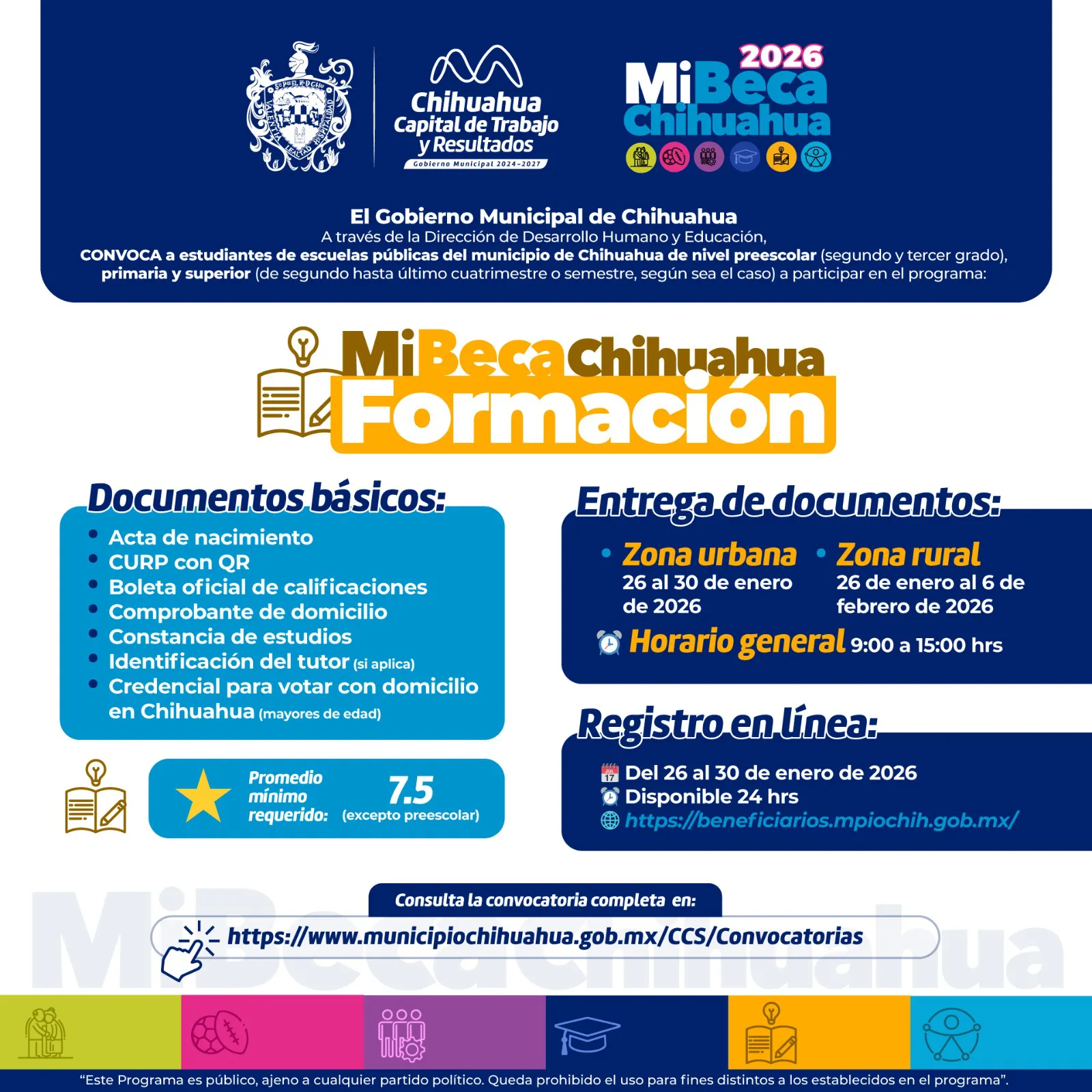 Anuncia Municipio convocatoria de “Mi Beca Chihuahua 2026” en su ...