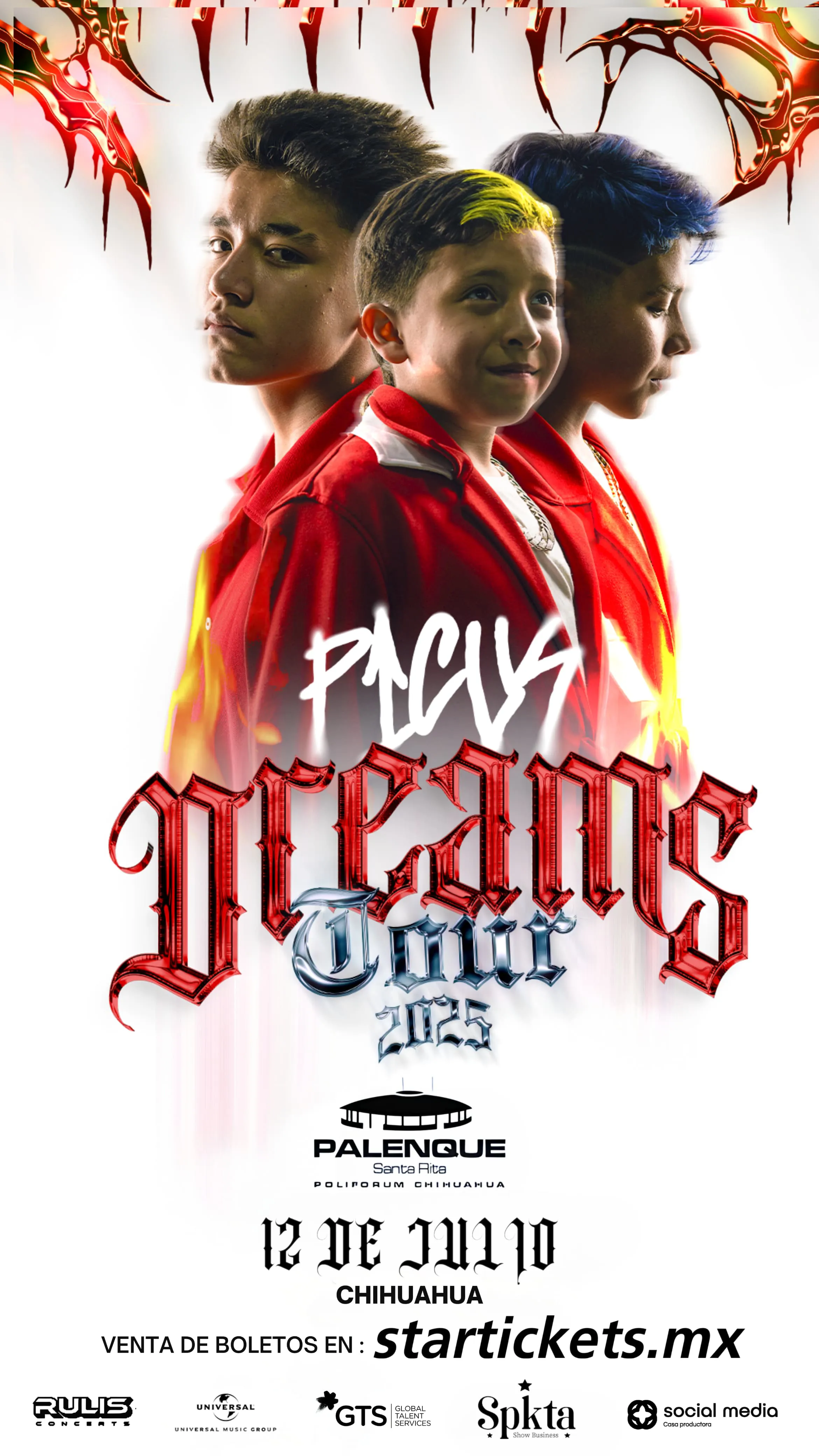 Picus Dreams Tour 2025 llega al Palenque de Chihuahua el 12 de julio