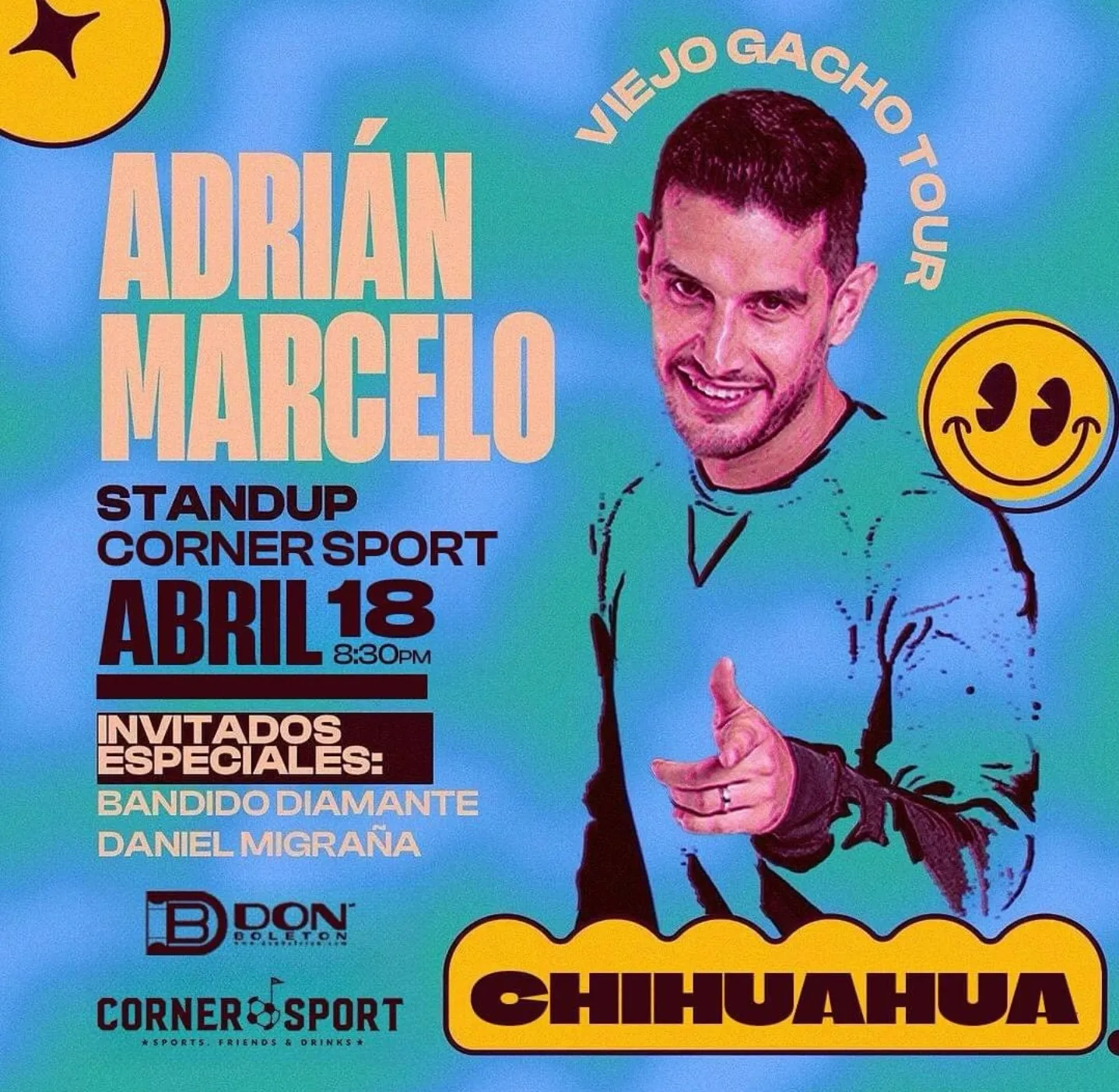 Adrián Marcelo Encenderá Corner Sport con su "Viejo Gacho Tour"